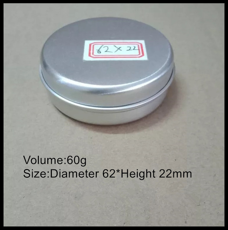 60g Metal Thread Round Cans With Screw Lids Tinplate packaging tins ...